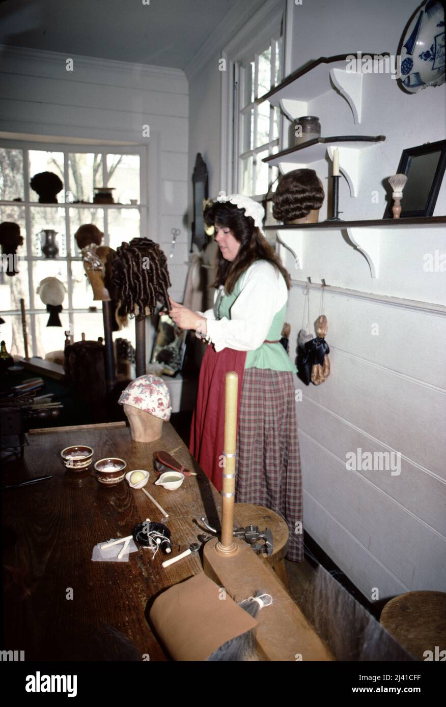 Wig Maker In Colonial Times