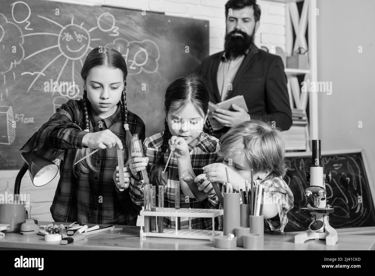 Study with friends is fun. Control process. With experience comes ...