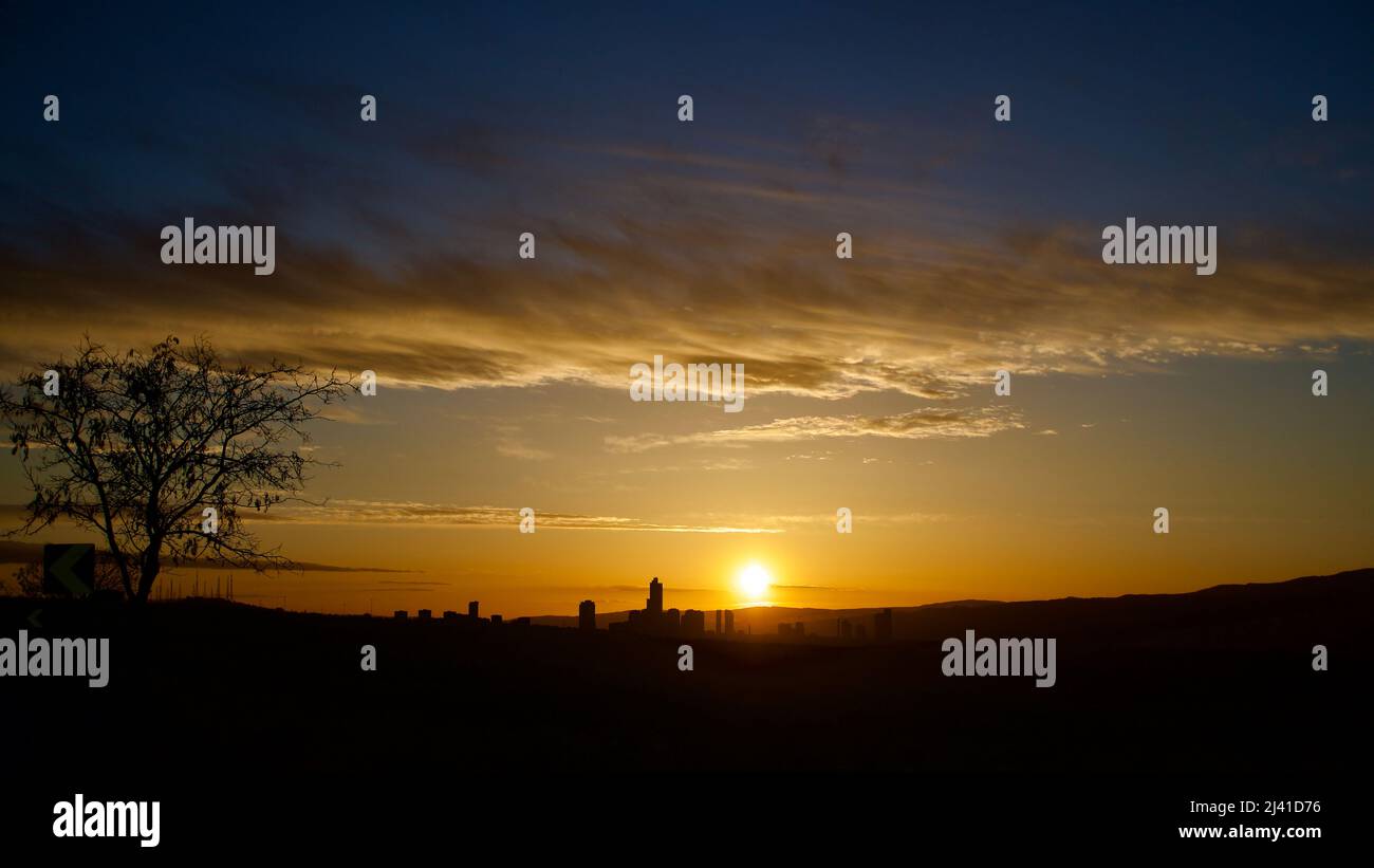 Panorama of sunrise hi-res stock photography and images - Alamy