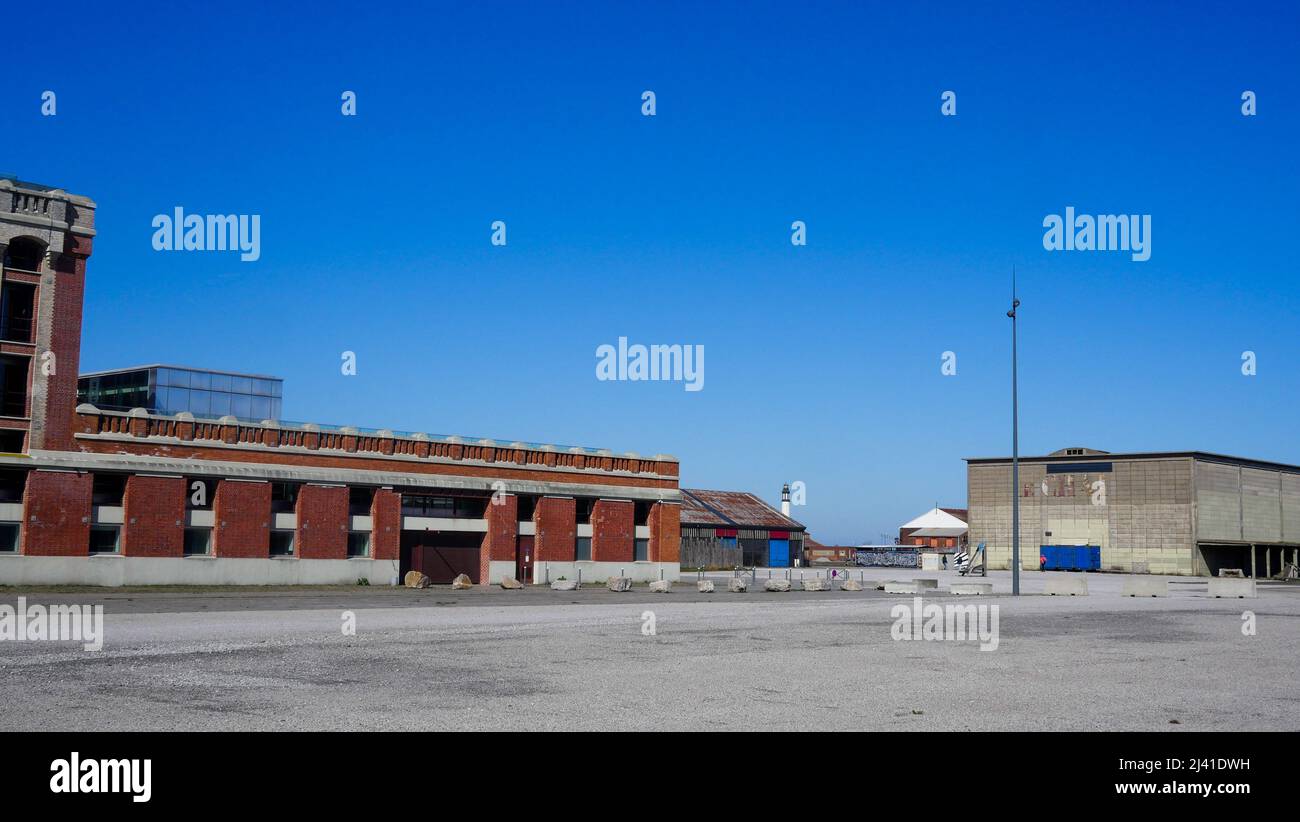The restored Halle aux Sucres - Sugars Hall, Dunkirk harbor, Dunkirk ...