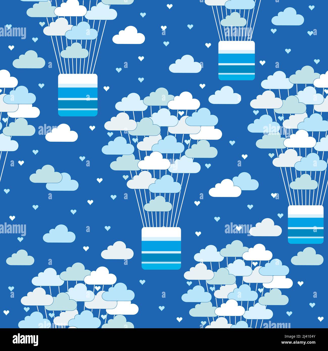 Blue hot air balloon drawing hi-res stock photography and images - Alamy