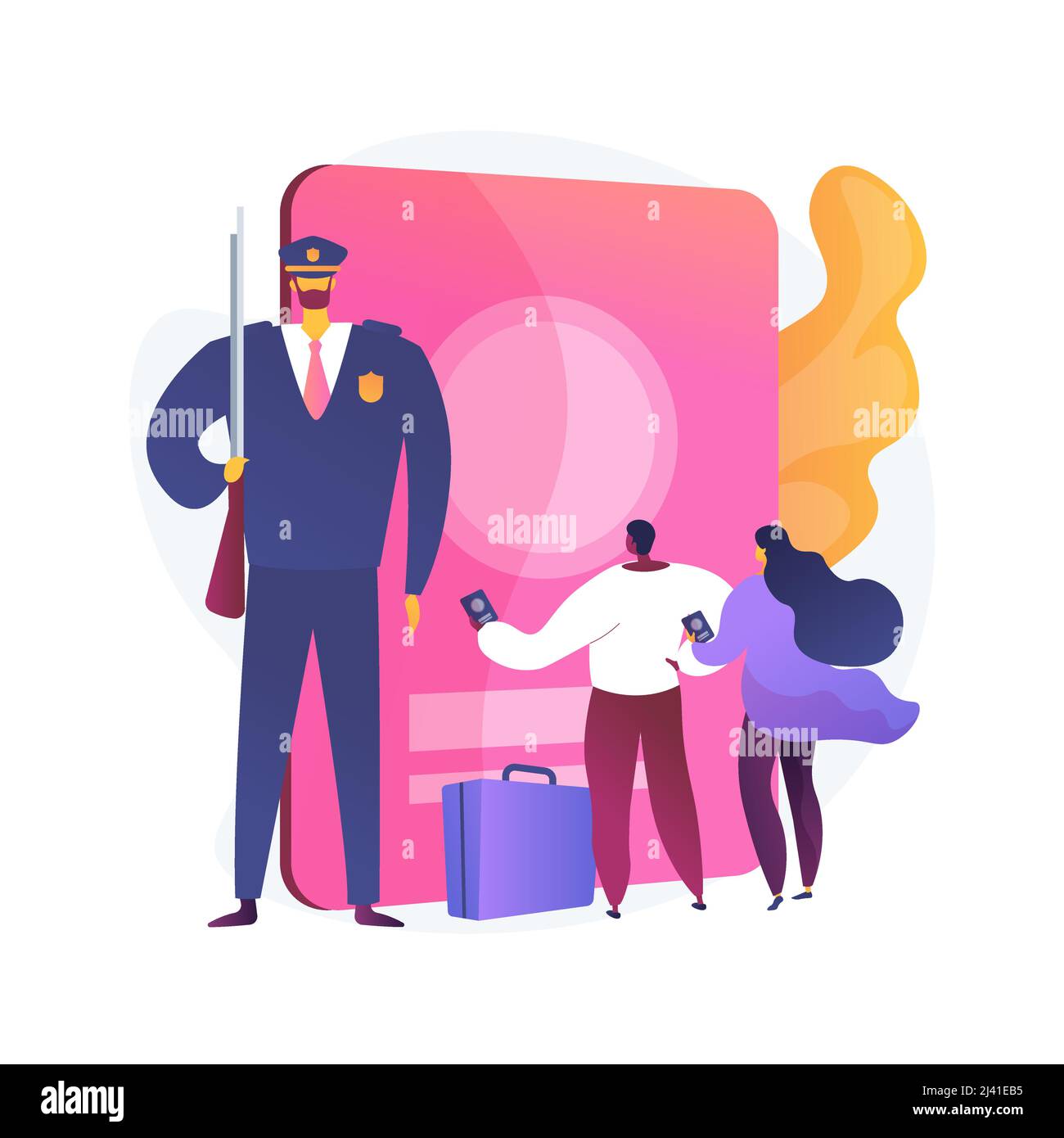 Migration policy abstract concept vector illustration. Migration report ...