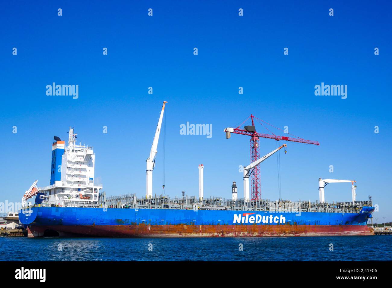 Shipyard, Dunkirk harbor, Dunkirk, Nord, Hauts-de-France, France Stock ...