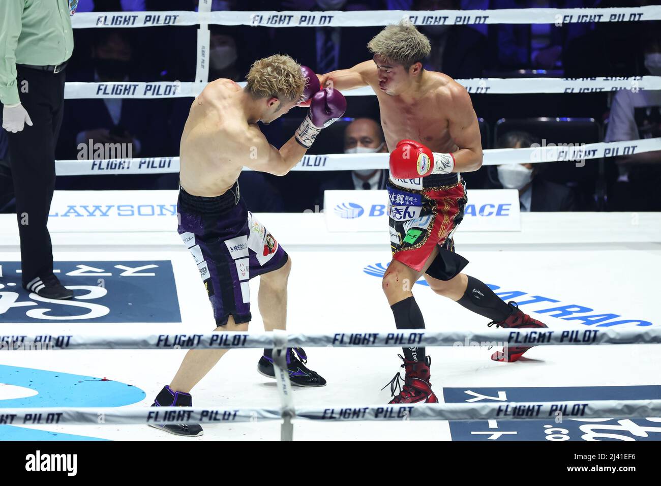 Saitama Super Arena, Saitama, Japan. 9th Apr, 2022. (L to R) Shuichiro ...