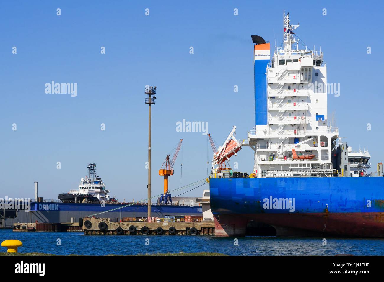 Shipyard, Dunkirk harbor, Dunkirk, Nord, Hauts-de-France, France Stock ...