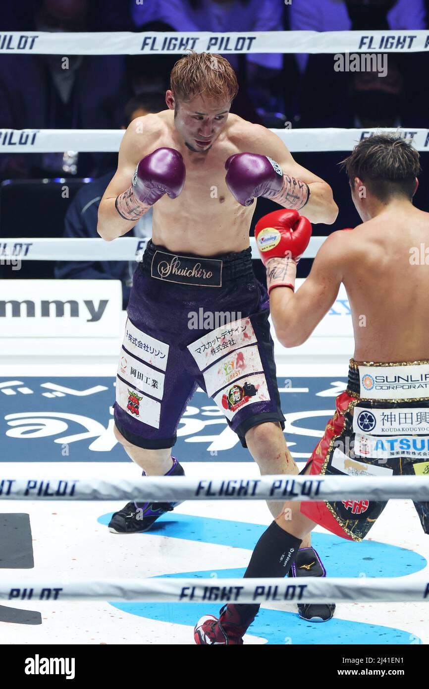 Saitama Super Arena, Saitama, Japan. 9th Apr, 2022. (L to R) Shuichiro ...