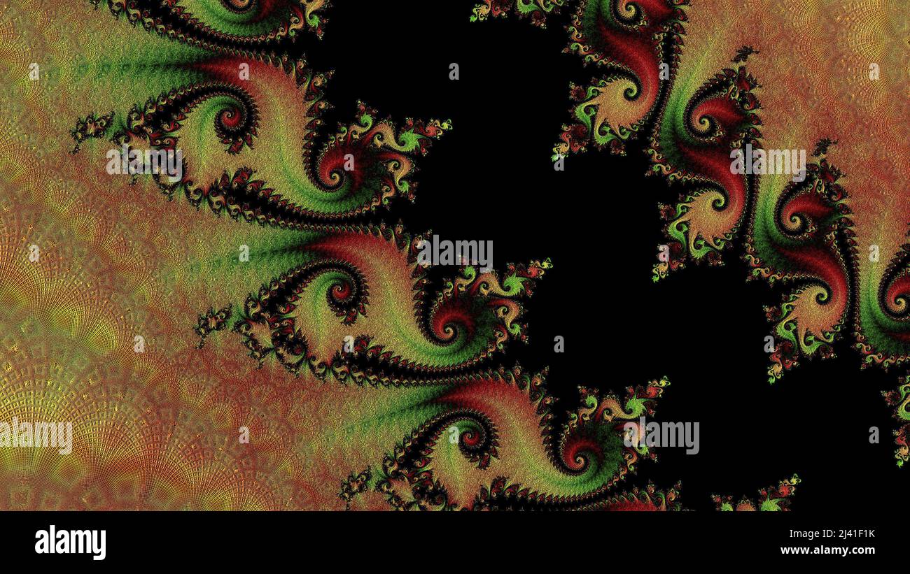 Abstract Computer generated Fractal design. A fractal is a never-ending ...