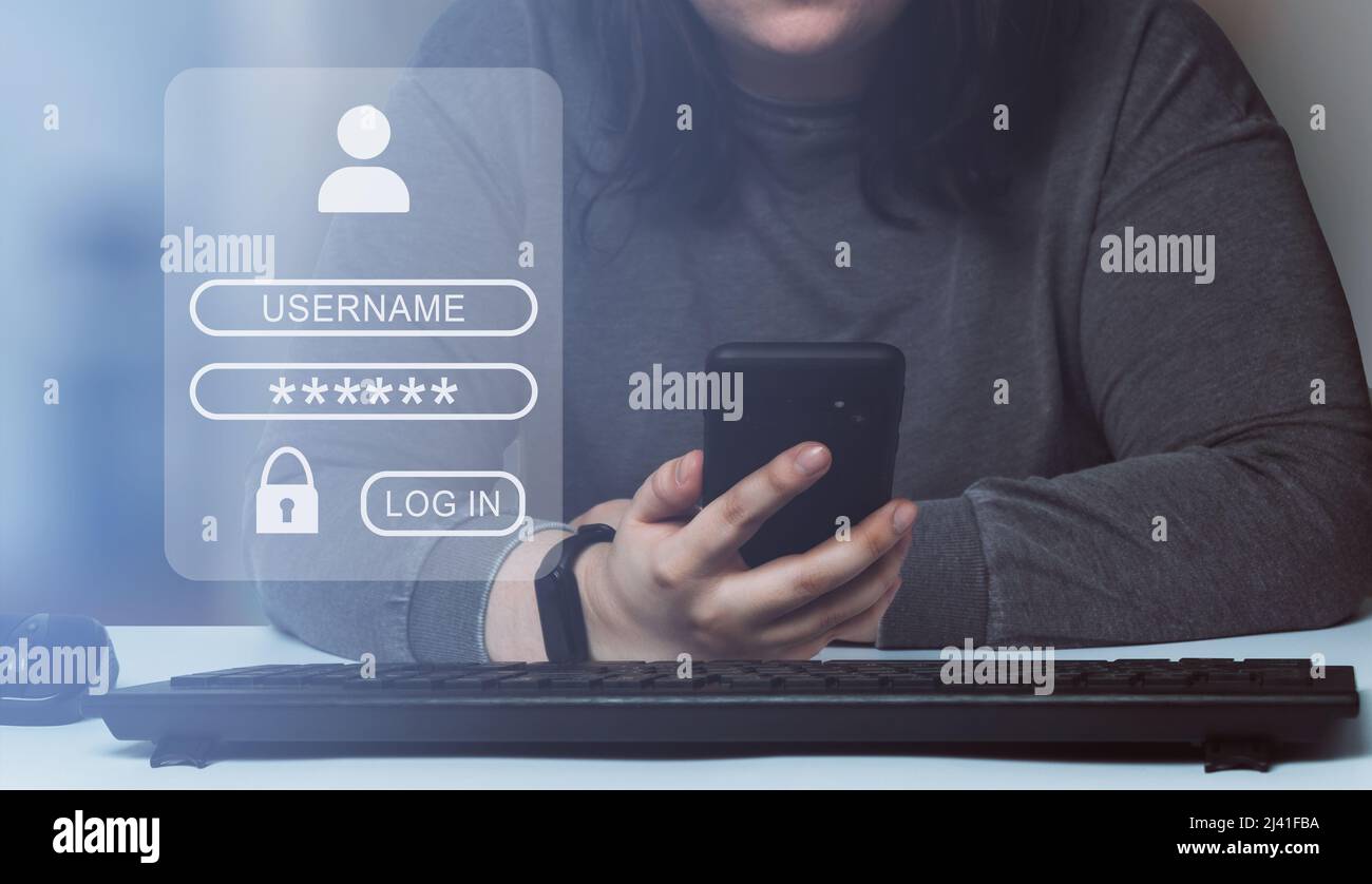 Authorization access login password user hi-res stock photography and ...