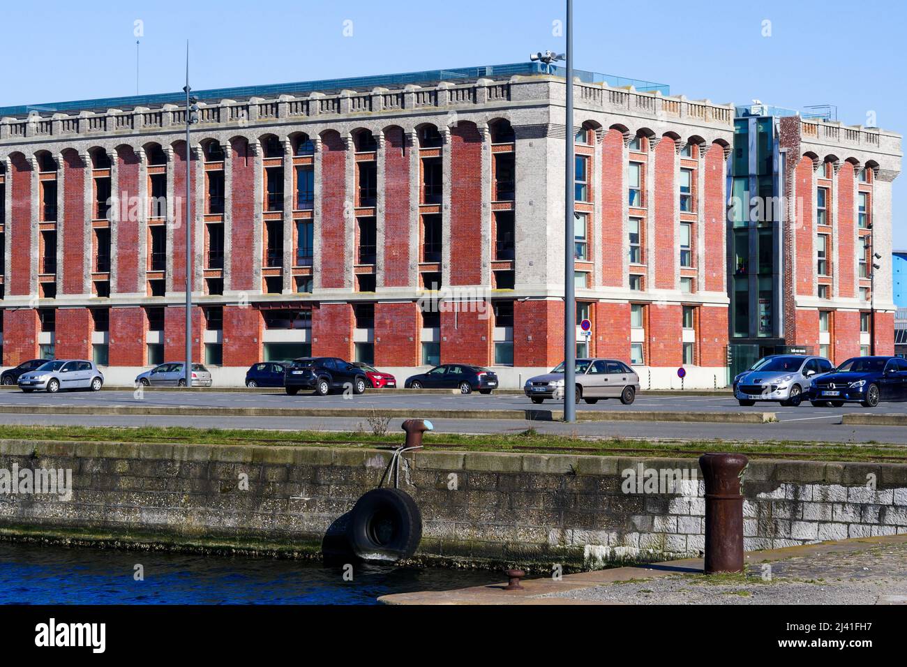 The restored Halle aux Sucres - Sugars Hall, Dunkirk harbor, Dunkirk ...