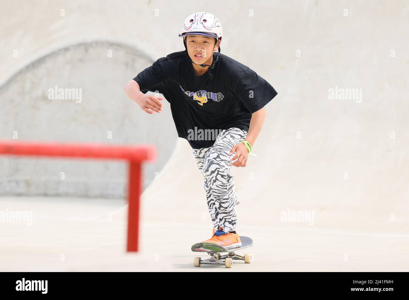 Mie, Japan. 2nd Apr, 2022. Ginnosuke Unoki Skateboarding : The 1st ...