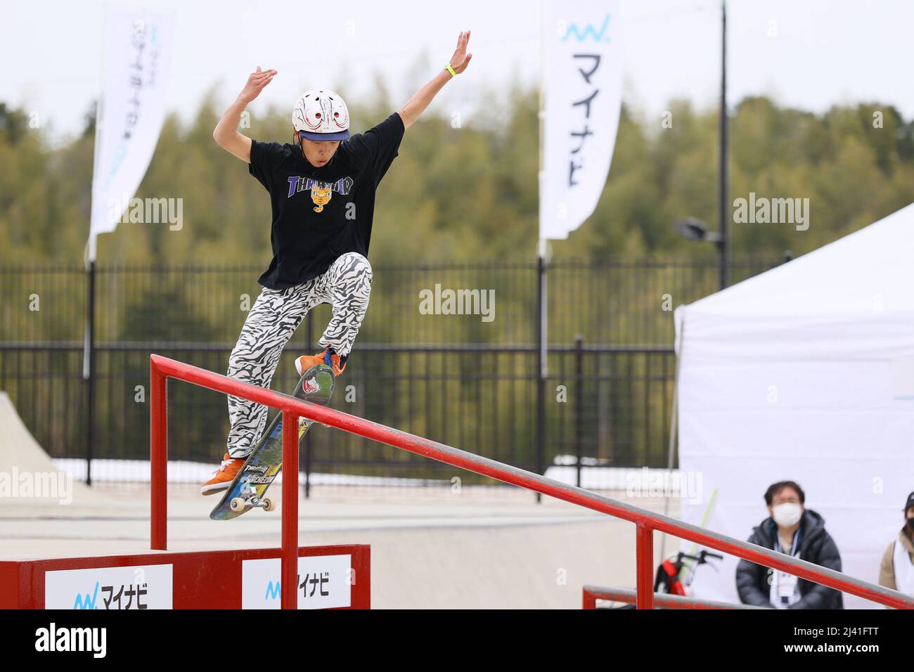 Mie, Japan. 2nd Apr, 2022. Ginnosuke Unoki Skateboarding : The 1st ...