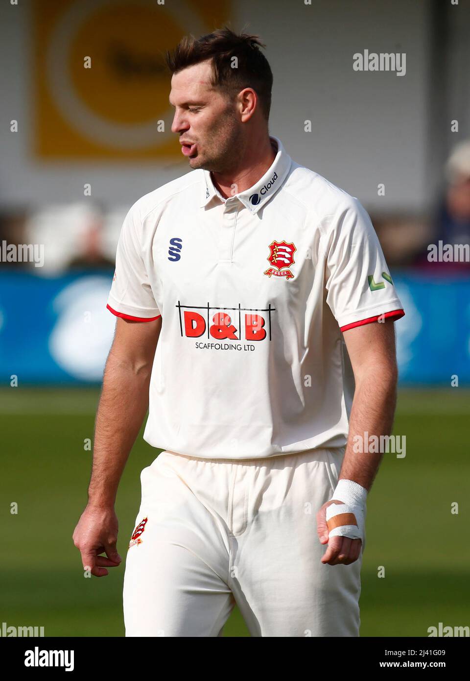 CHELMSFORD ENGLAND - APRIL 08 :Essex's Mark Steketee during County ...
