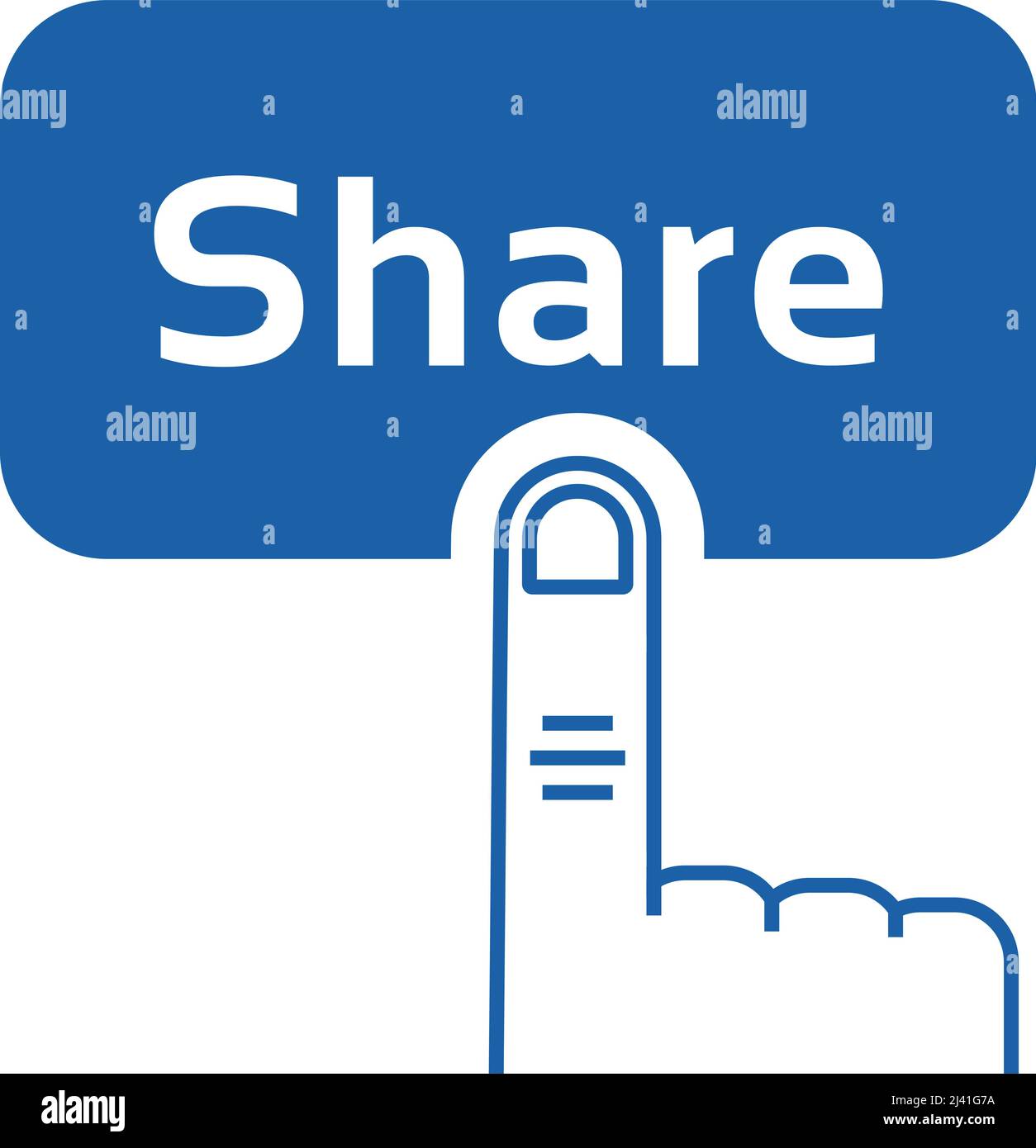 Share sign blue line Stock Vector Images - Alamy