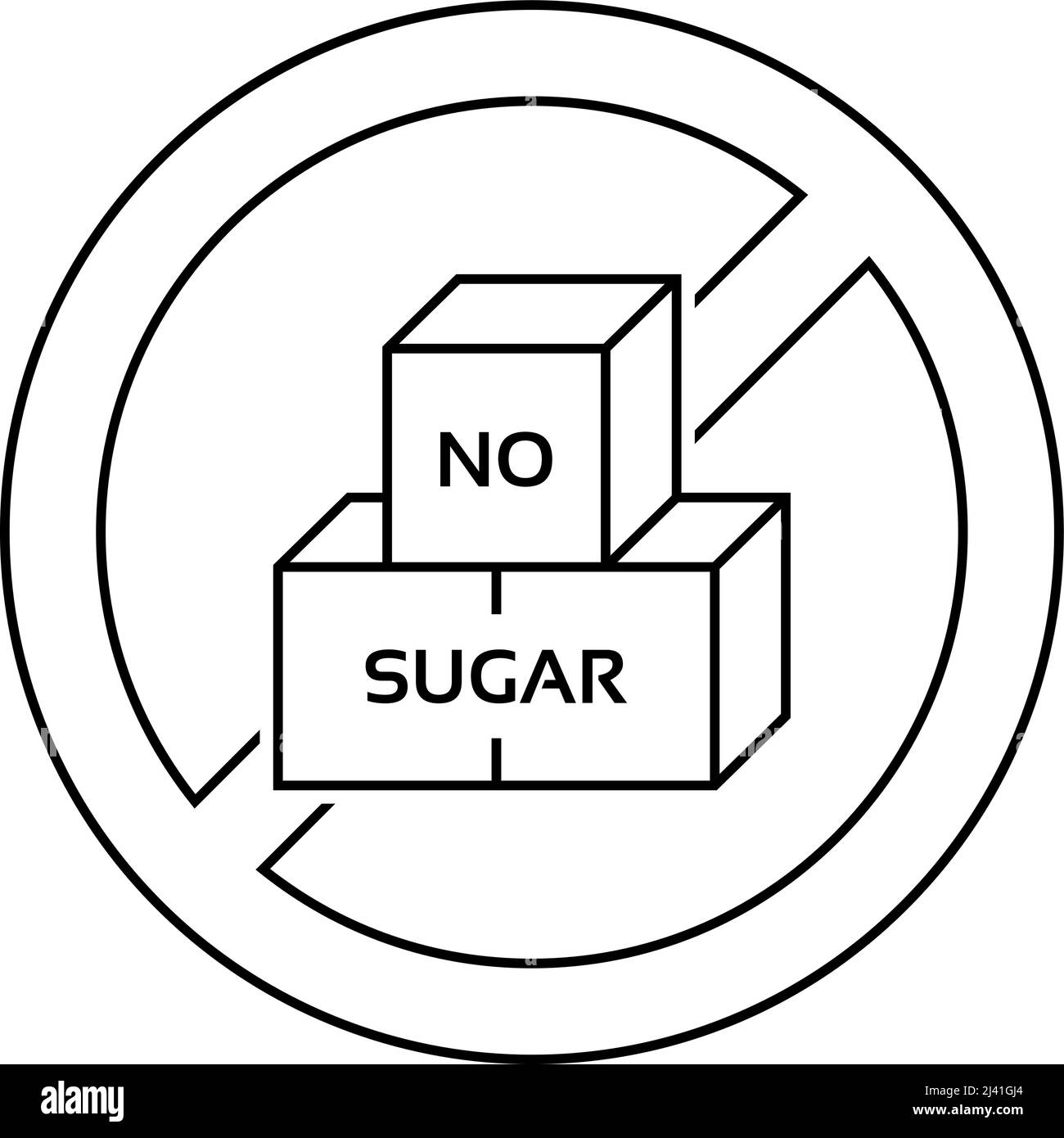 Zero sugar line Black and White Stock Photos & Images - Alamy