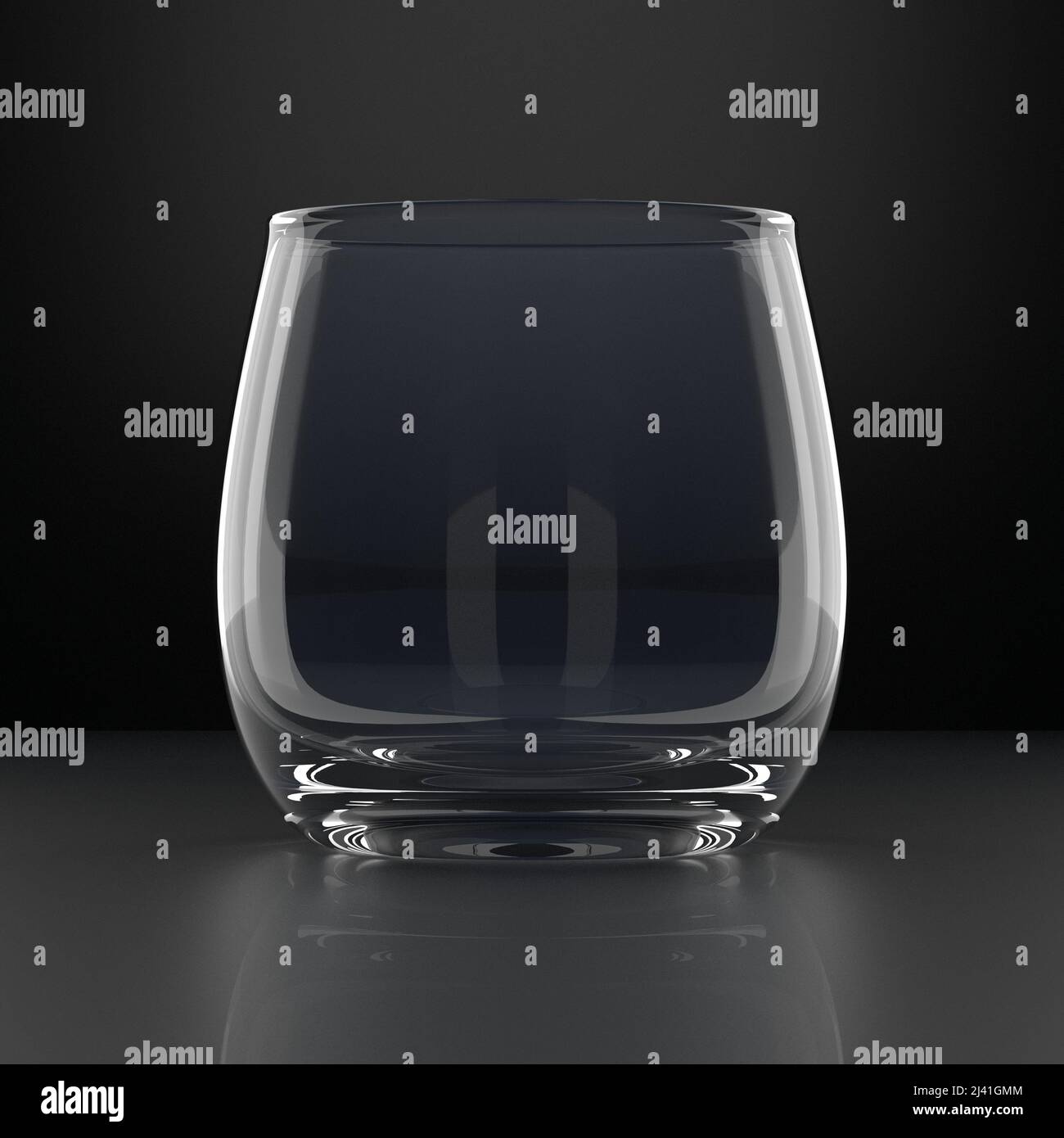 Empty Water Glass Stock Photo - Alamy