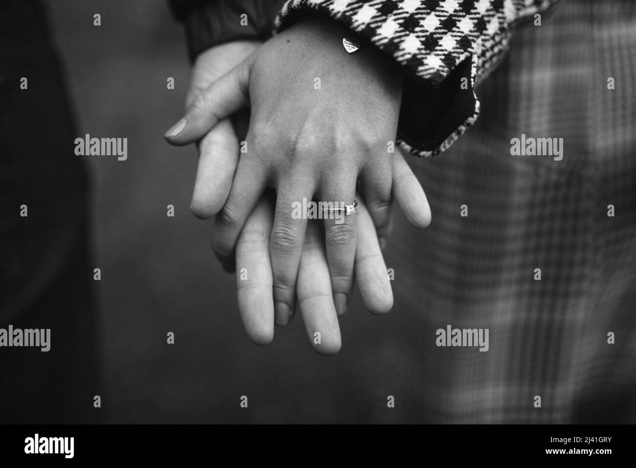 Hands on me Black and White Stock Photos & Images - Alamy