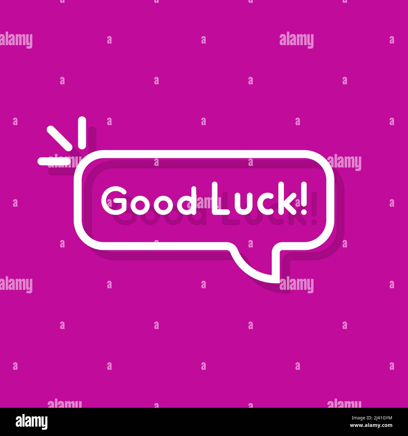 white minimal good luck bubble Stock Vector Image & Art - Alamy