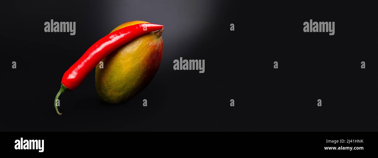 Chili banner hi-res stock photography and images - Alamy