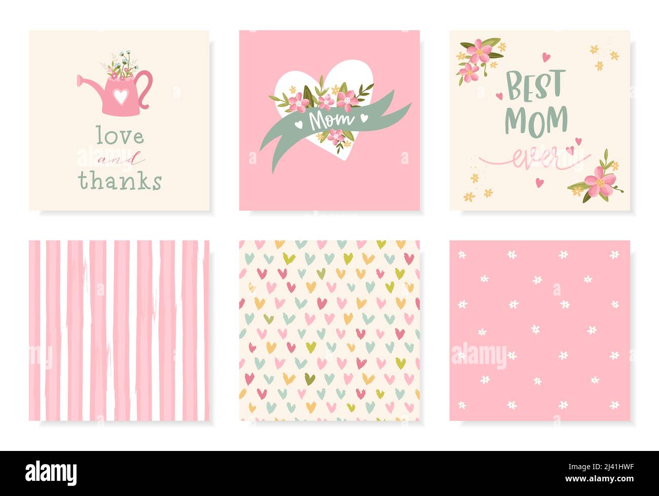 Lovely hand drawn Mother's Day designs, cute flowers and handwriting ...