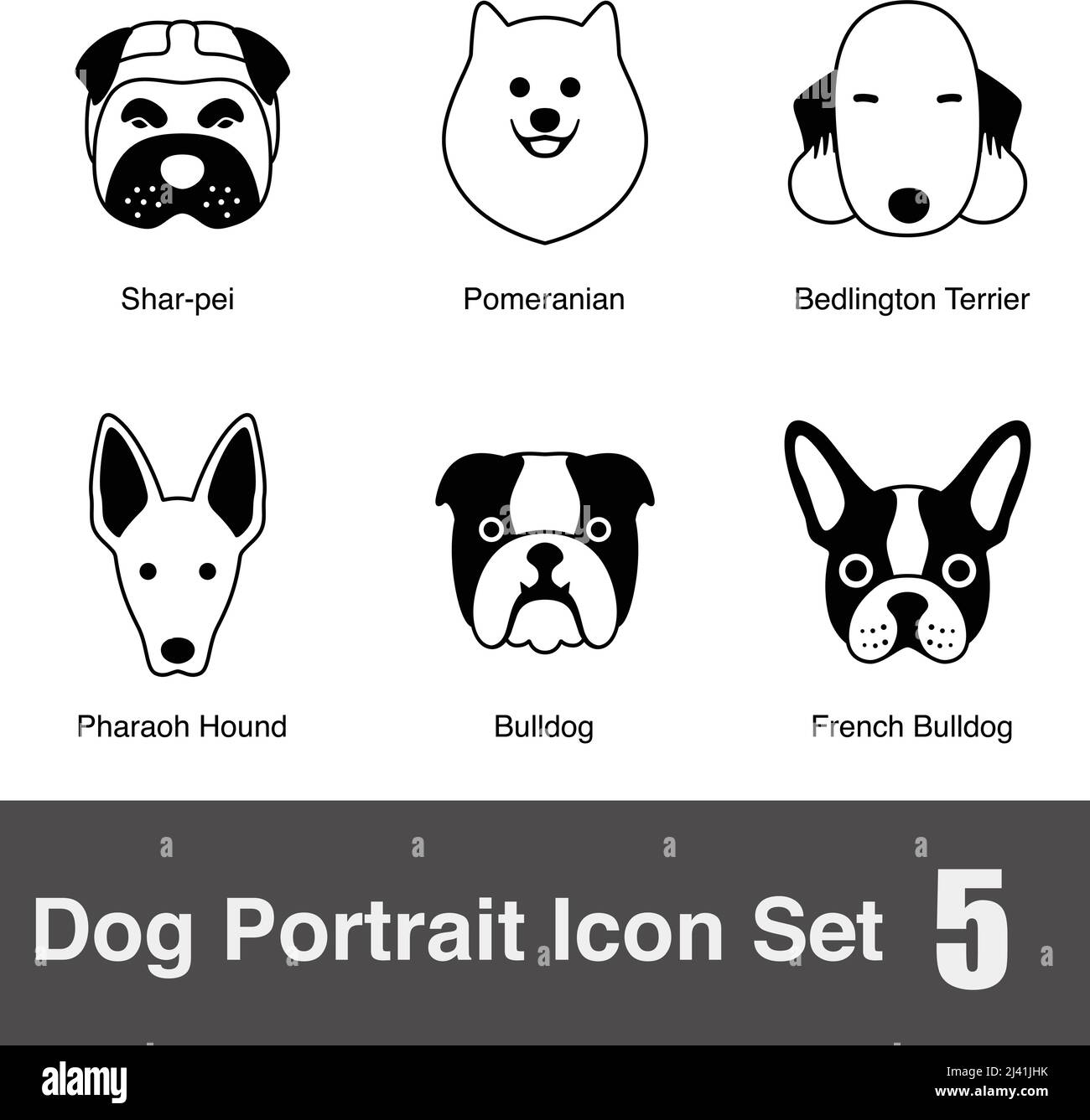 Close up portrait group Stock Vector Images - Alamy