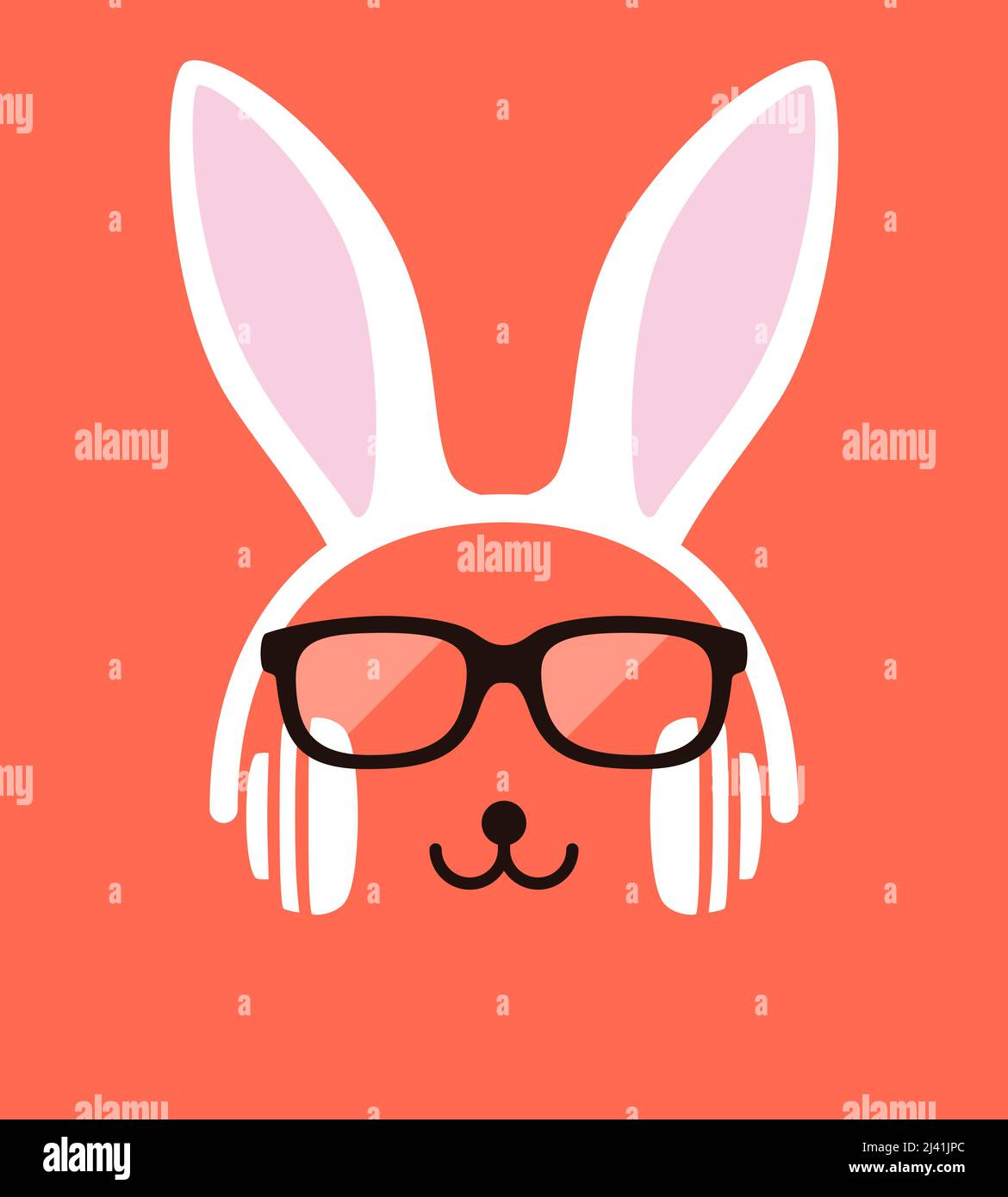 Bunny with glasses cartoon hi-res stock photography and images - Alamy