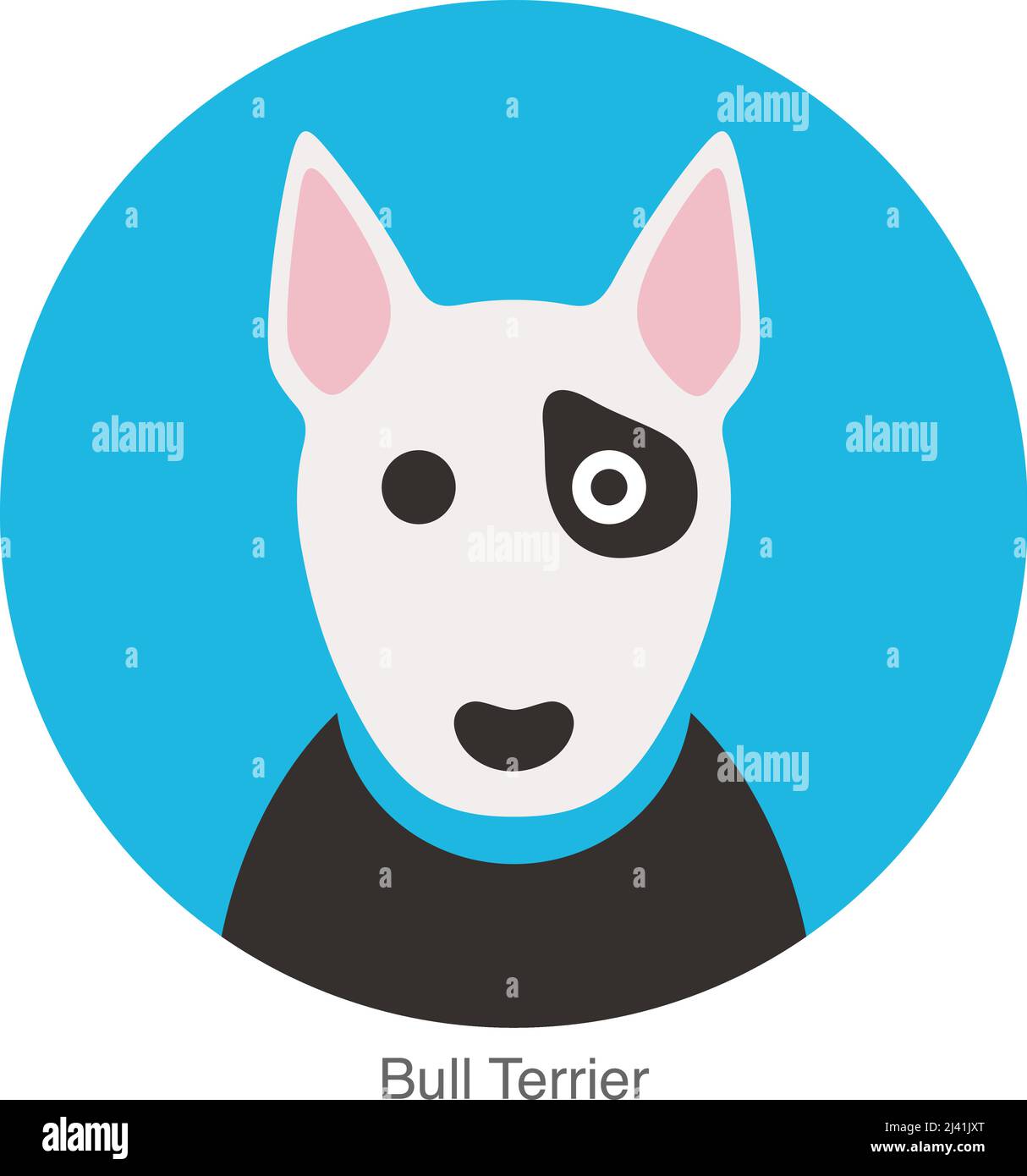 Cute terrier face close up Stock Vector Images - Alamy