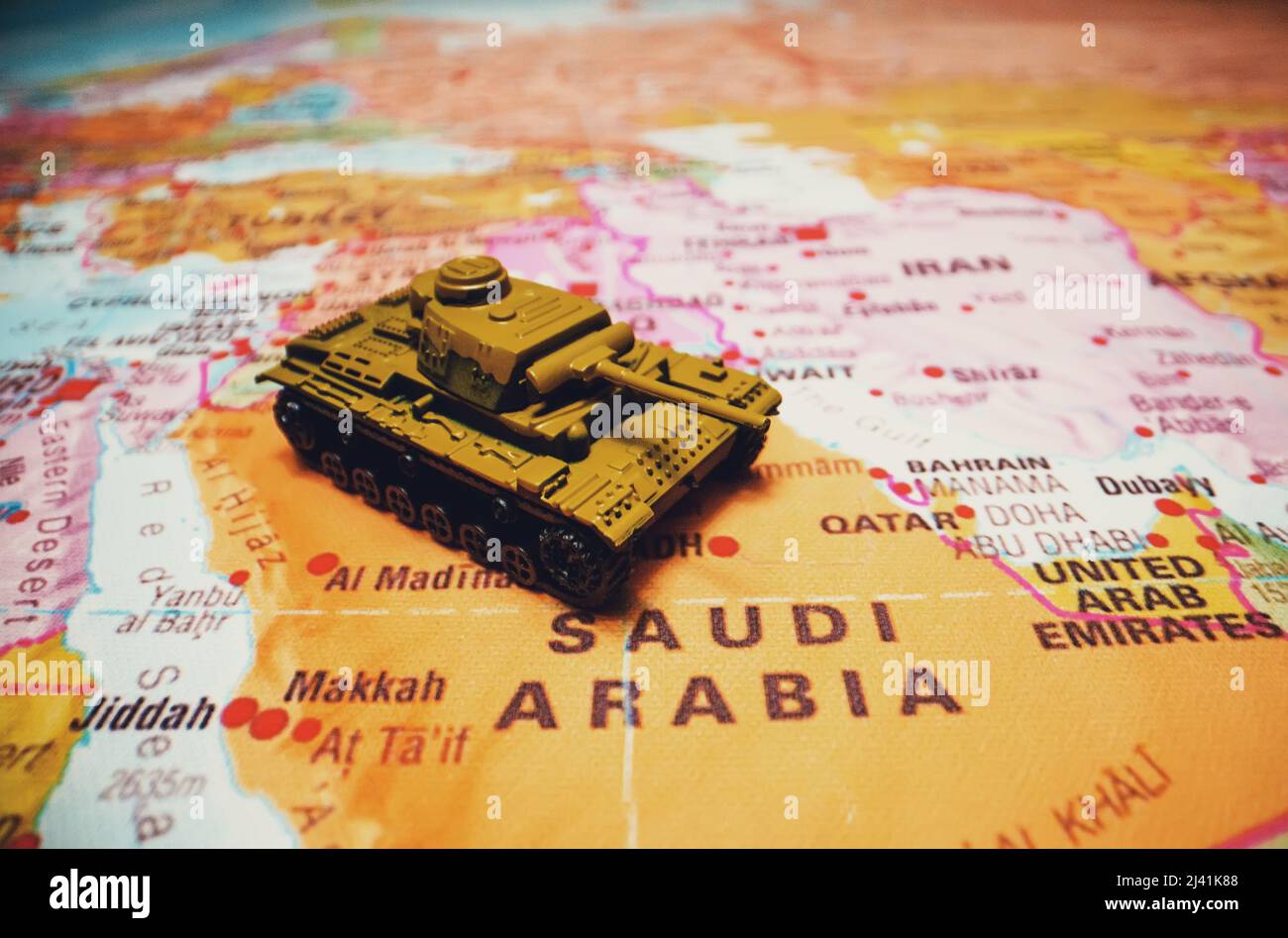 Middle east conflict map hi-res stock photography and images - Alamy