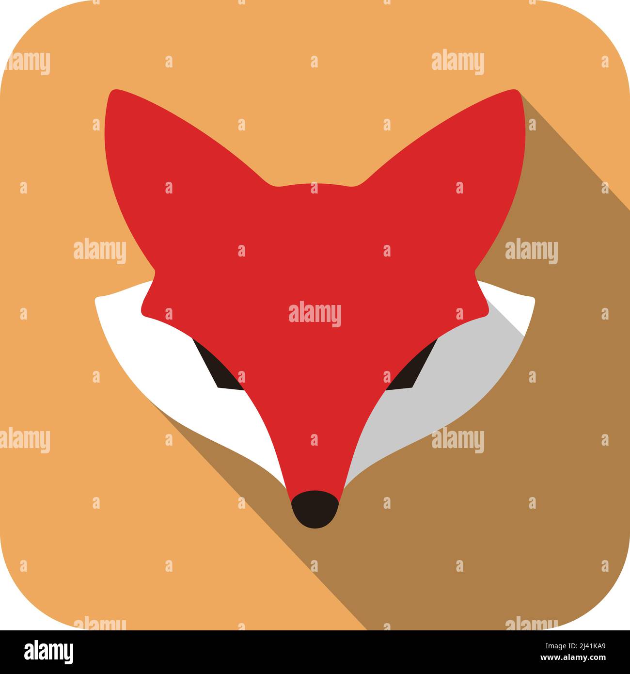 Red fox profile Stock Vector Images - Alamy