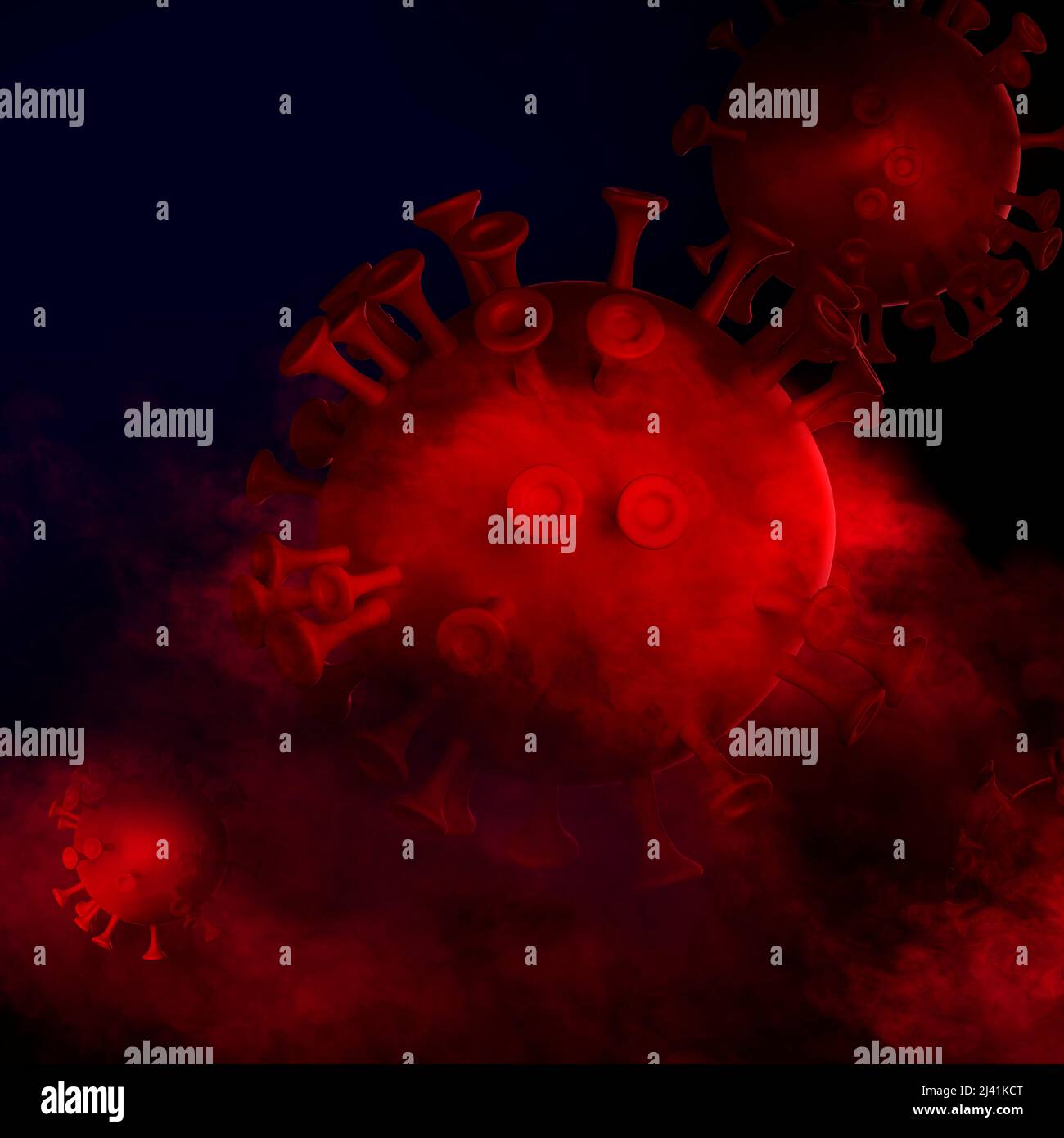 Coronavirus COVID-19 background. 3D illustration Stock Photo - Alamy