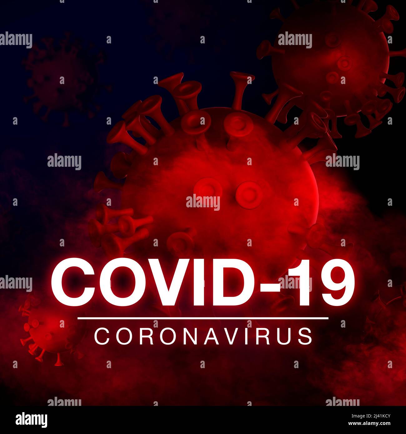 Coronavirus COVID-19 background. 3D illustration Stock Photo - Alamy