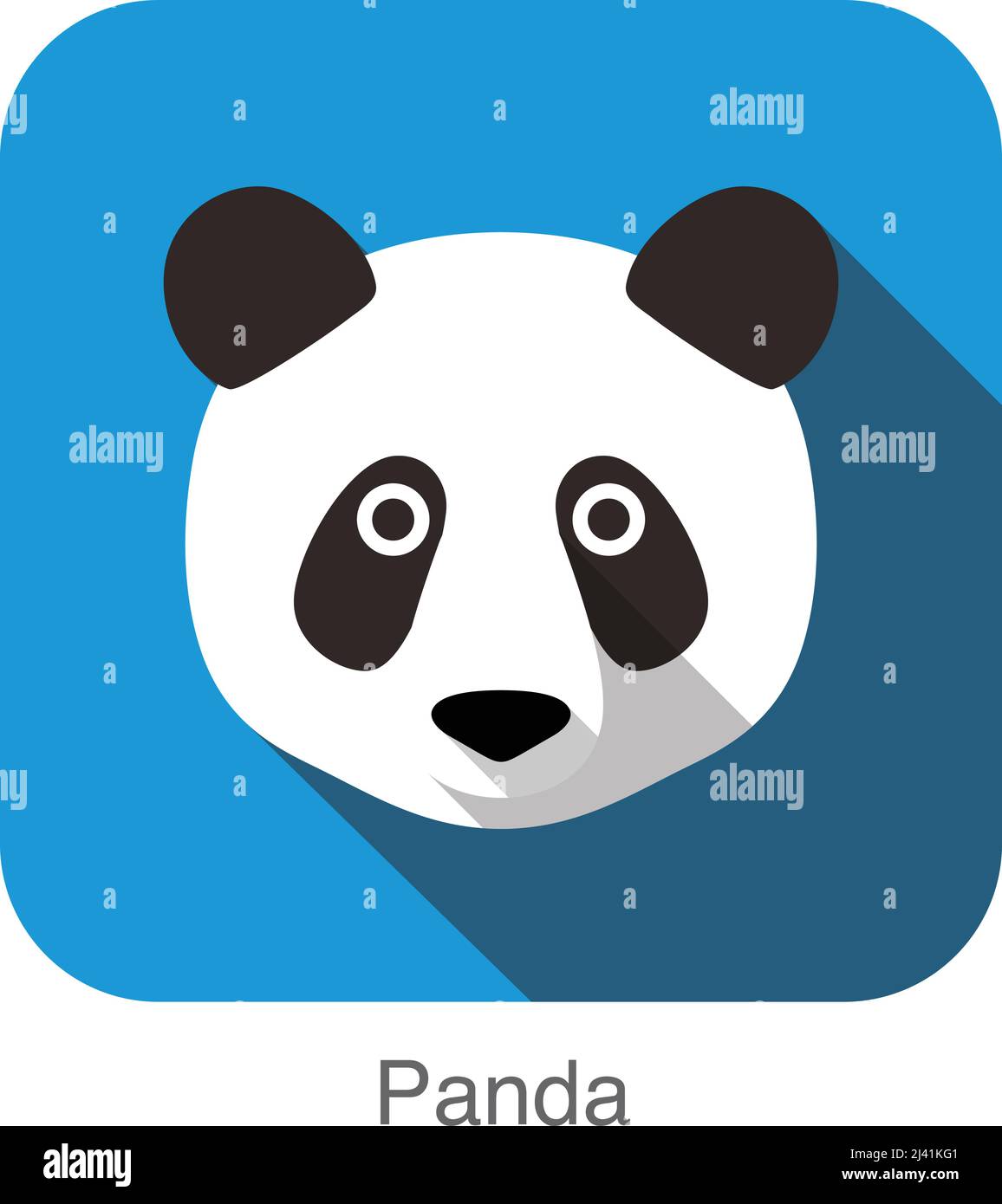 Panda icon black line hi-res stock photography and images - Alamy