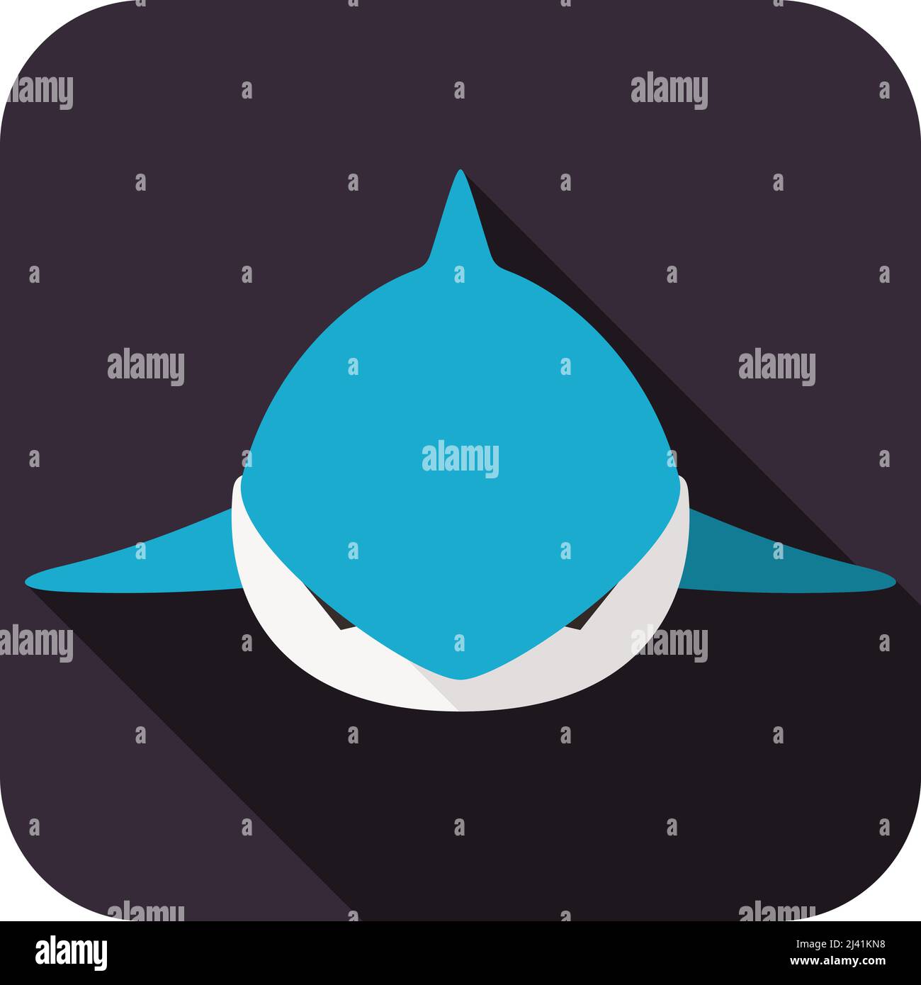 Shark animal face flat design, vector Stock Vector Image & Art - Alamy