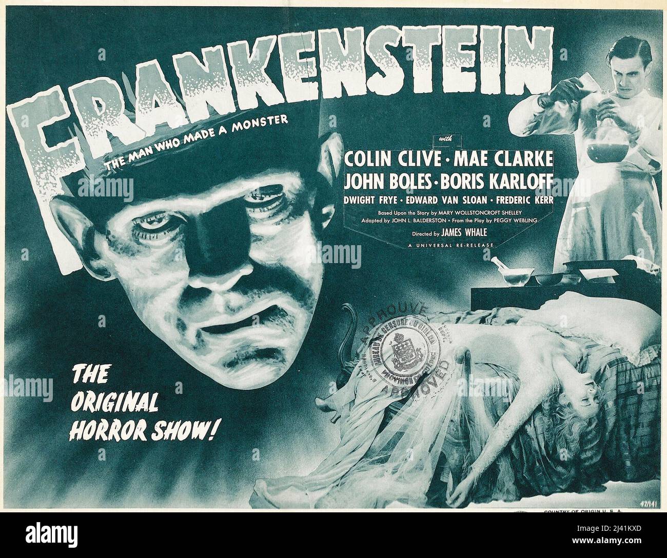 BORIS KARLOFF and COLIN CLIVE in FRANKENSTEIN: FRANKENSTEIN (1931 ...
