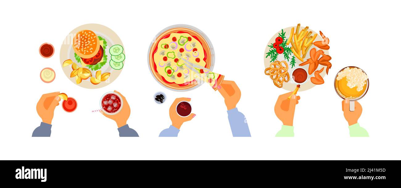 Background menu dishes top Stock Vector Images - Alamy