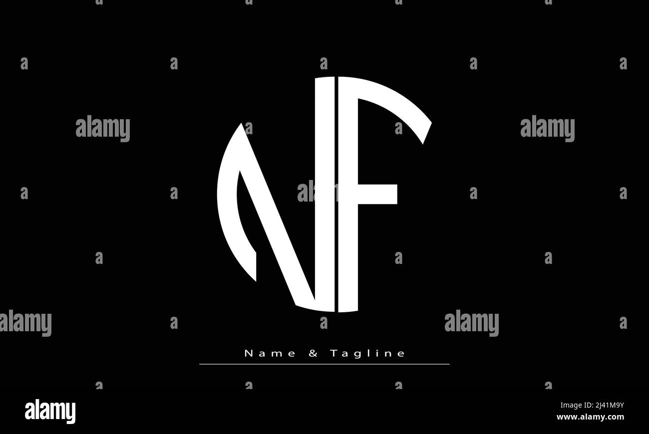 Alphabet letters Initials Monogram logo NF , FN Stock Vector Image ...