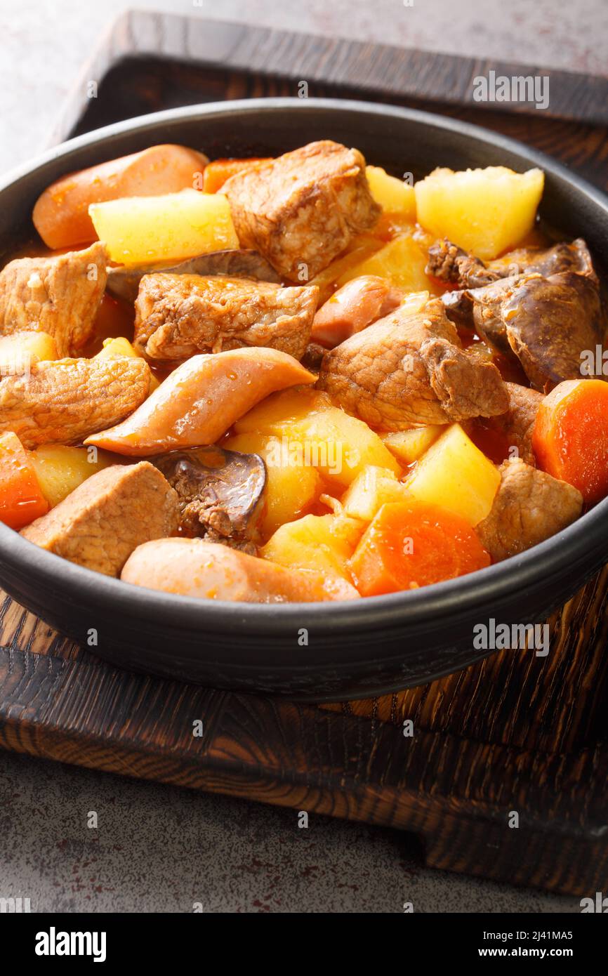 Filipino Menudo is a hearty and tasty pork stew made with fresh ...