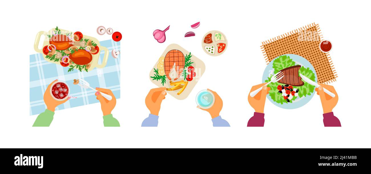 Restaurant menu main dishes Stock Vector Images - Alamy