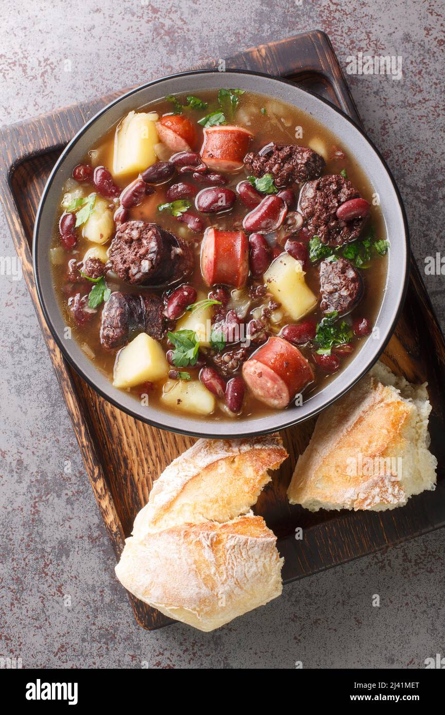 Sopa da Pedra traditional recipe combines red kidney beans, potatoes ...
