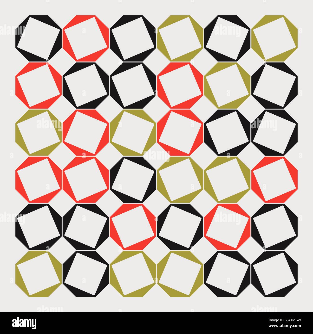 Geometric abstract vector pattern artwork made with various geometry ...