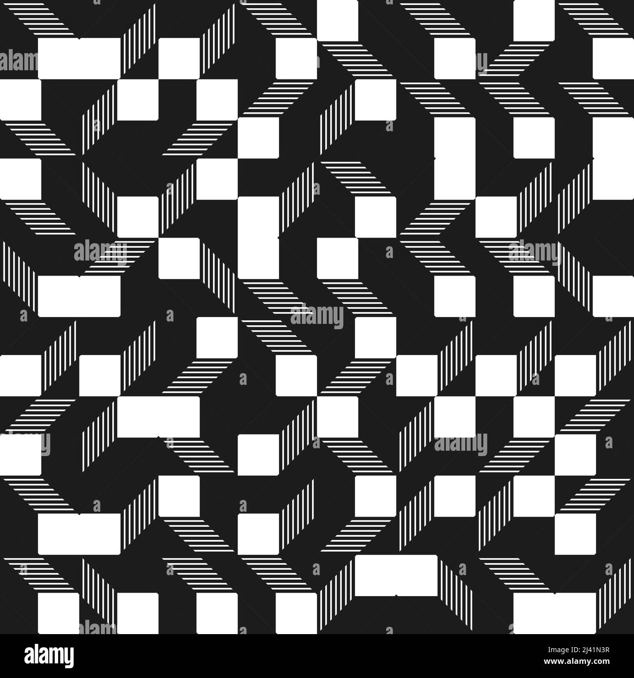 Noise Art digital graphics pattern made with vector abstract forms and ...