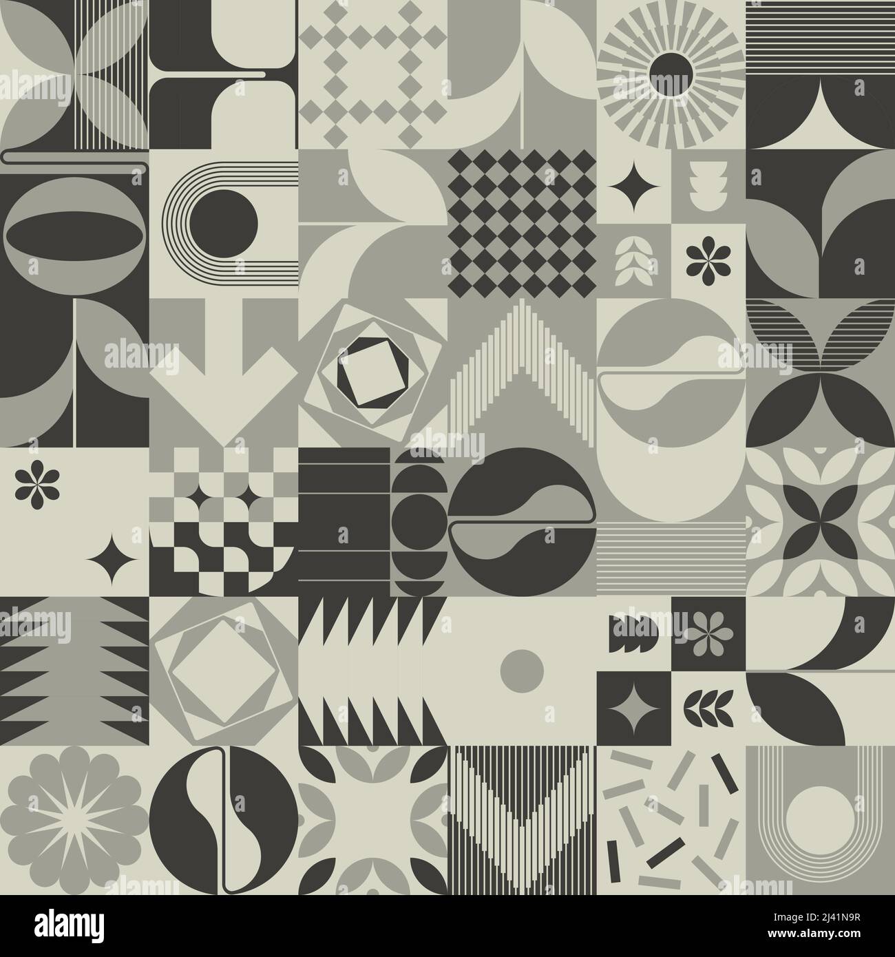 Decorative Art inspired by Mid Century movement design made with ...