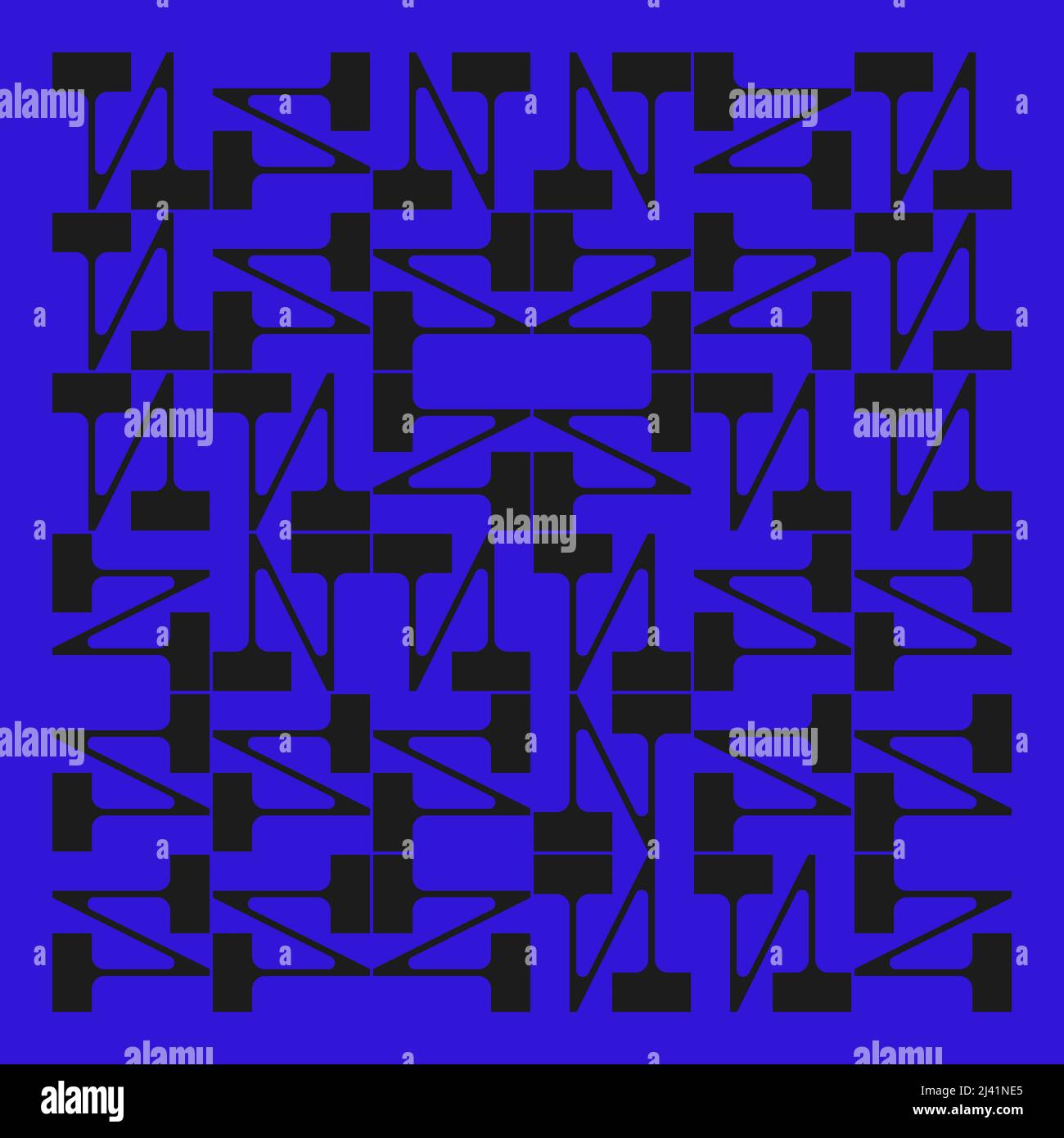 Abstract vector pattern artwork made with various geometry shapes and ...