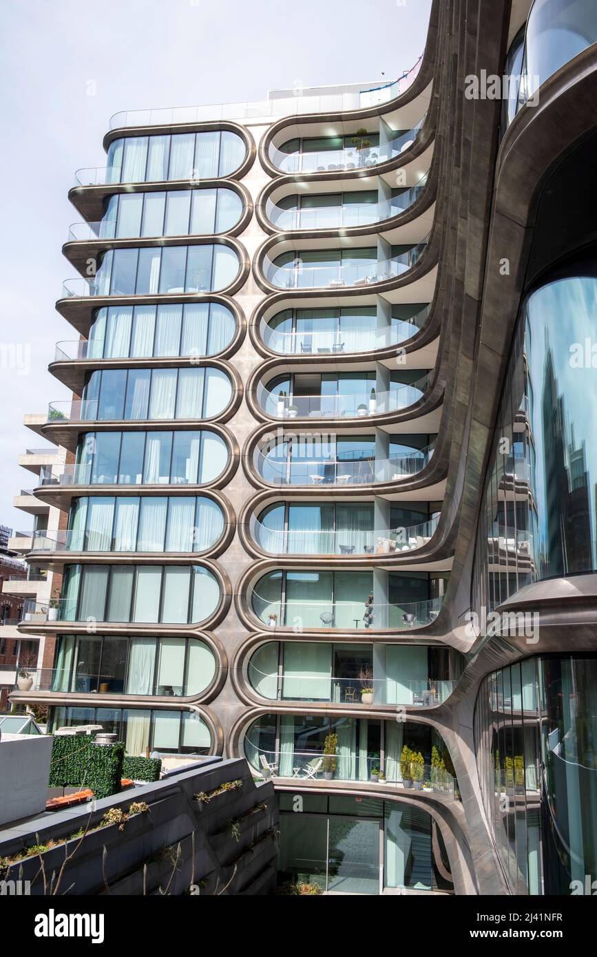 Apartment Building by The High Line Walkway in Manhattan New York City ...