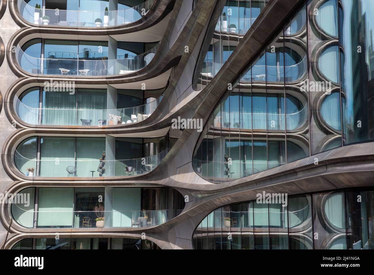 Apartment Building by The High Line Walkway in Manhattan New York City ...