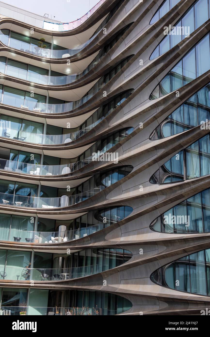 Apartment Building by The High Line Walkway in Manhattan New York City ...