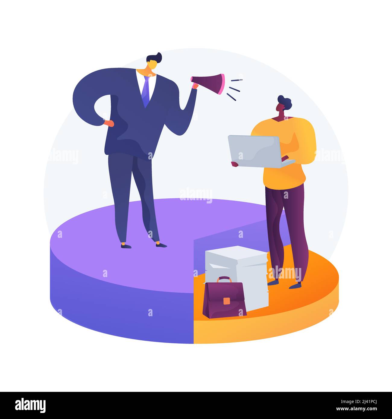 Racial discrimination abstract concept vector illustration ...