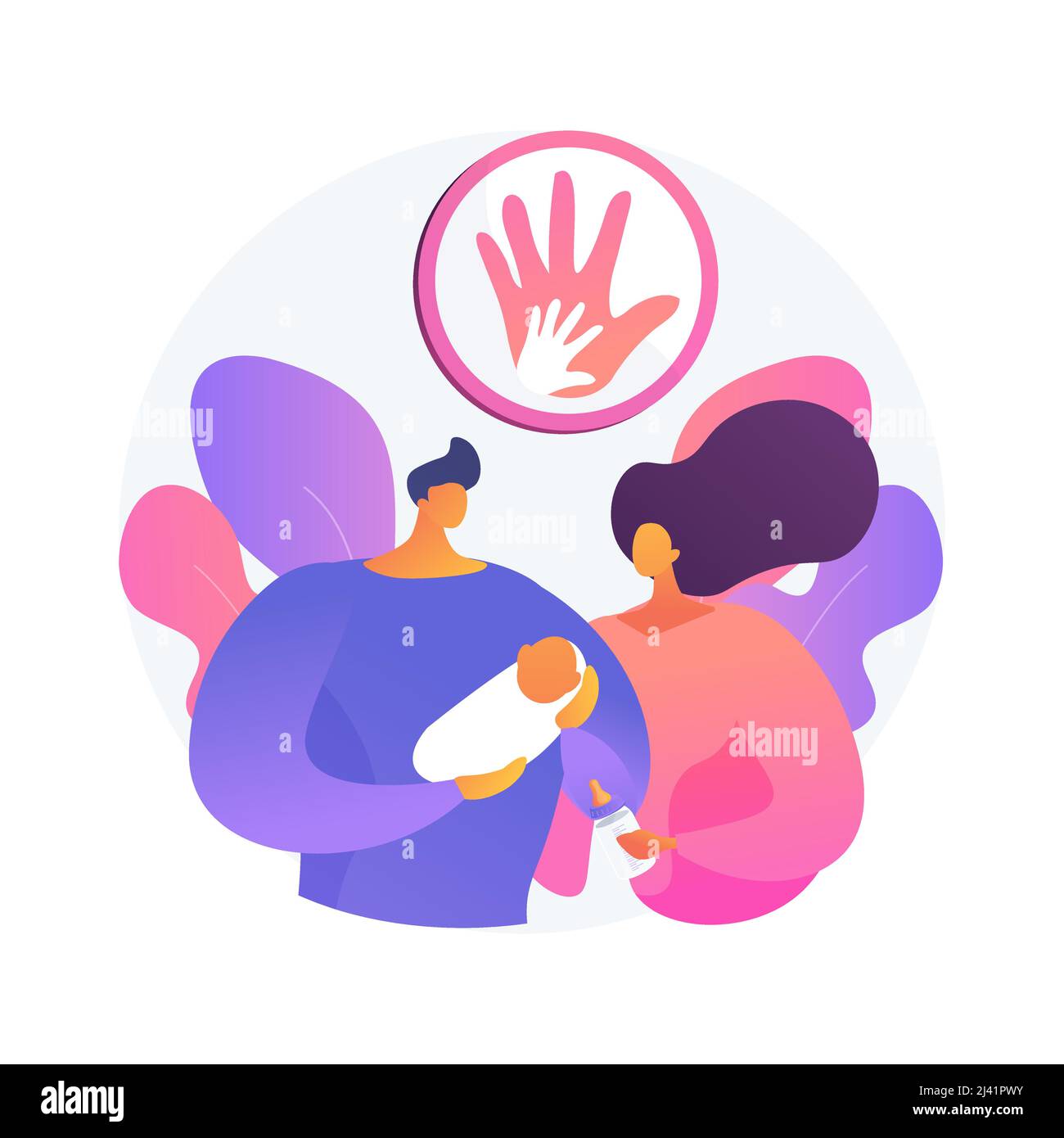 Parental responsibility abstract concept vector illustration. Rights ...