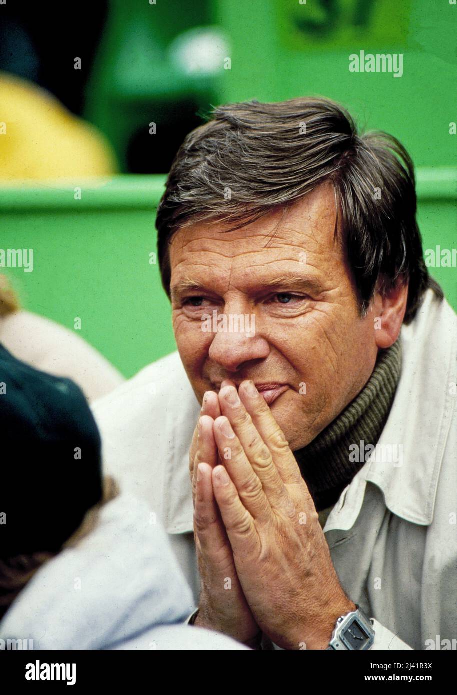 Peter Graf, Vater und Manager der Tennisspielerin Steffi Graf, während ...