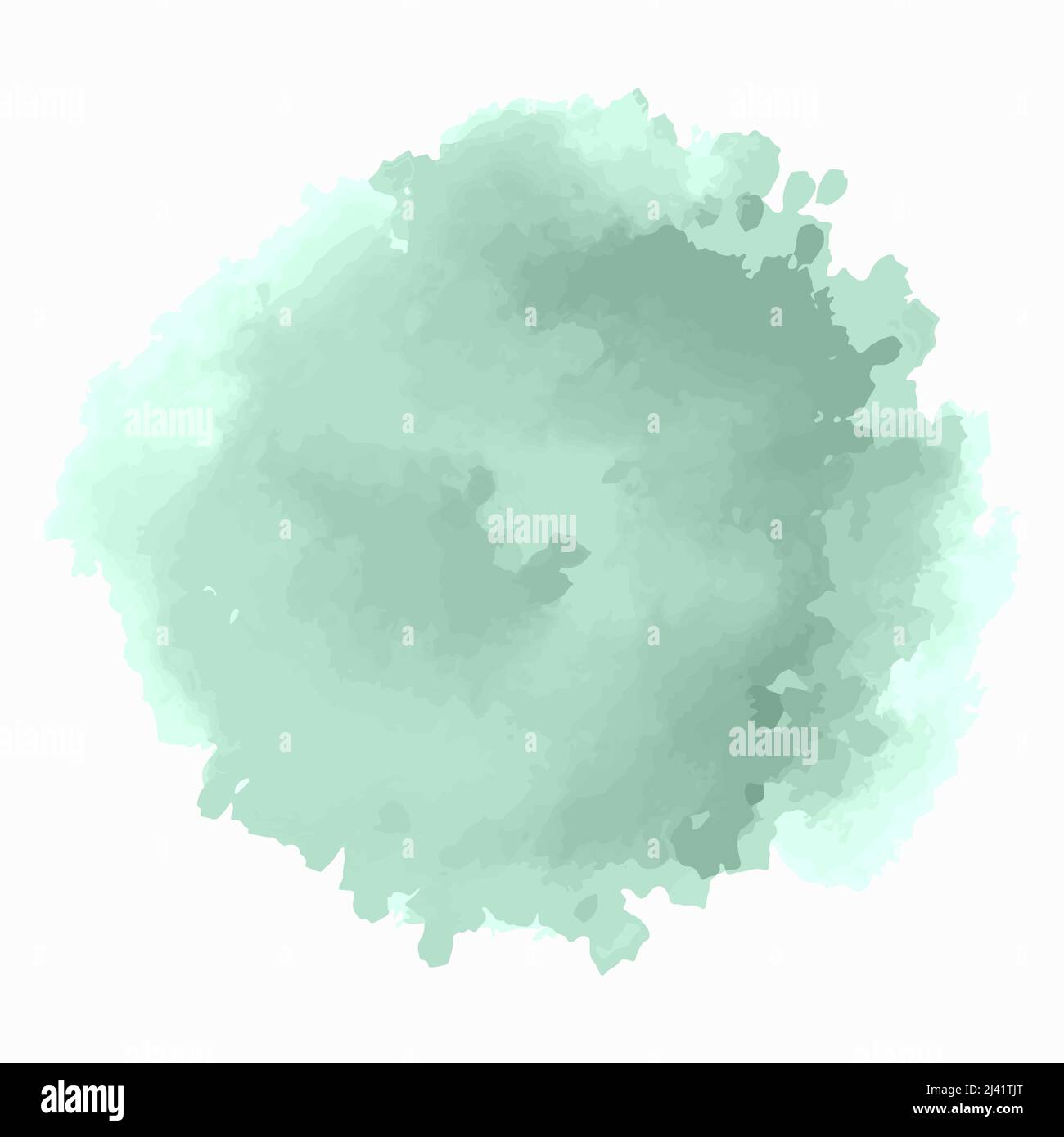 watercolor blot with smudge drips and stains, hand drawn vector element ...