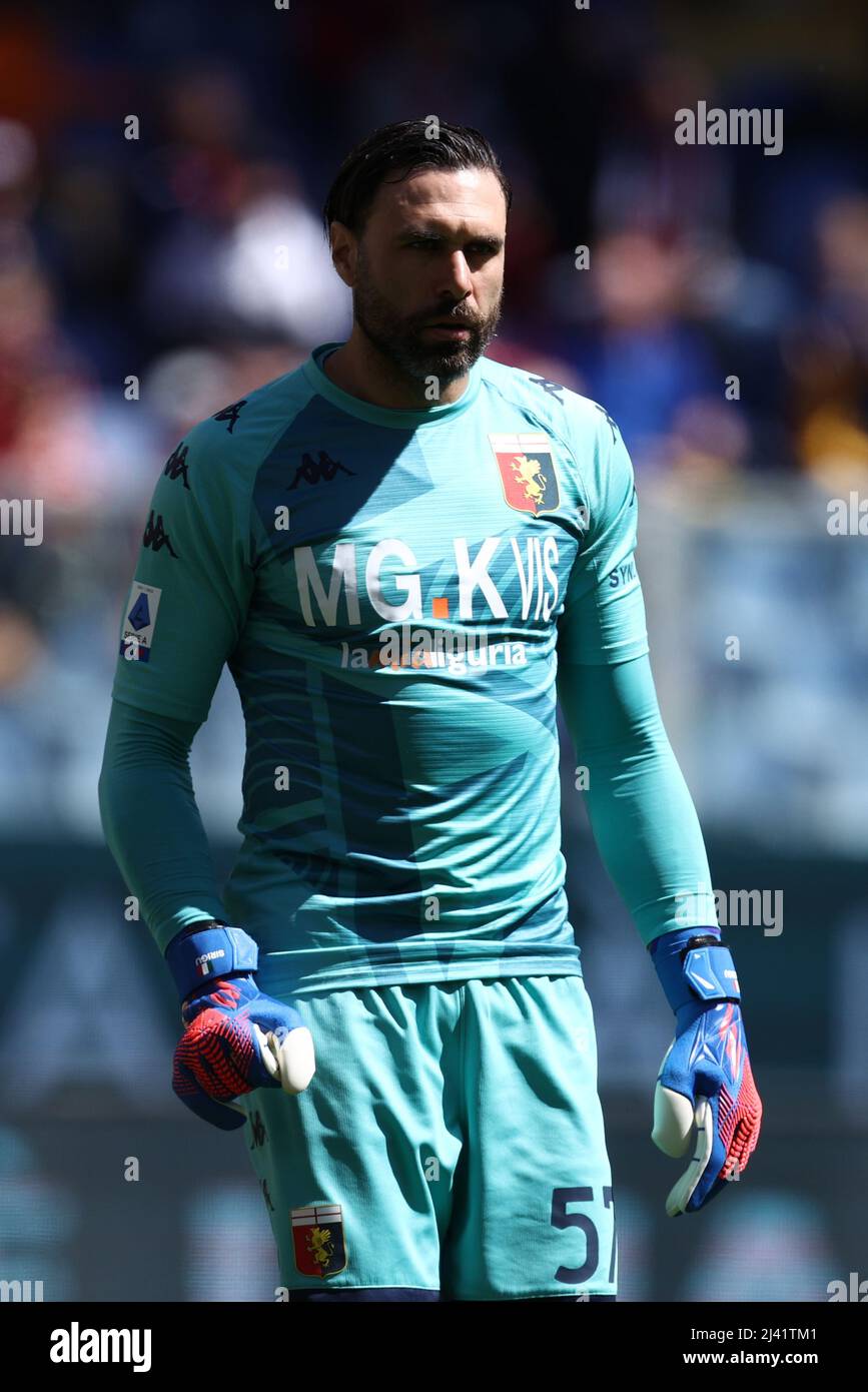 Luigi Ferraris stadium, Genova, Italy, April 10, 2022, Salvatore Sirigu ...